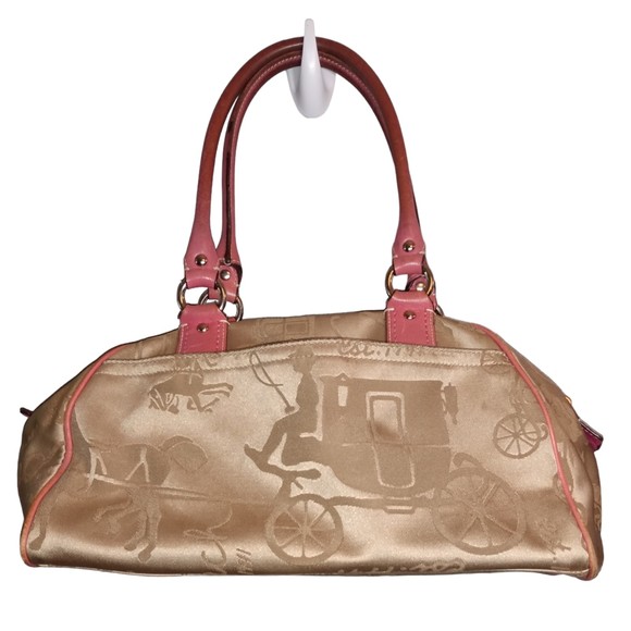 Coach | Bags | Coach Leatherware Horse Carriage Jacquard Satchel ...